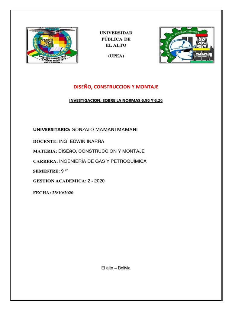 Normas API 650 y API 620 para el diseño y construcción de tanques de ...