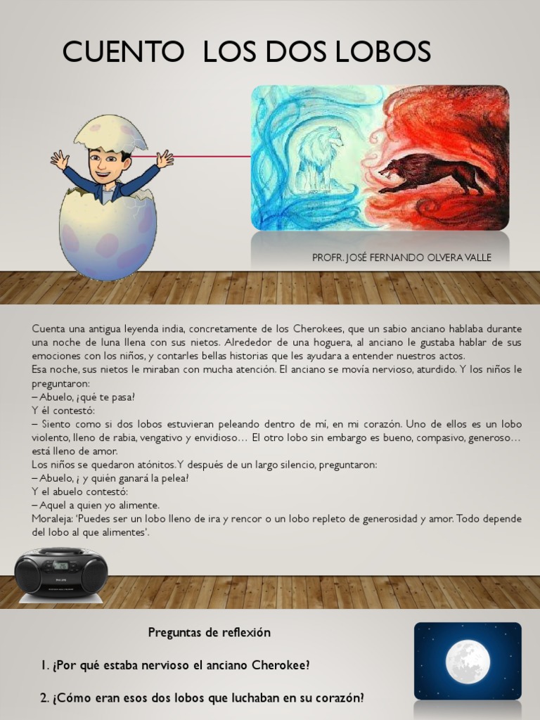 Los Dos Lobos Reflexion | PDF | Amor