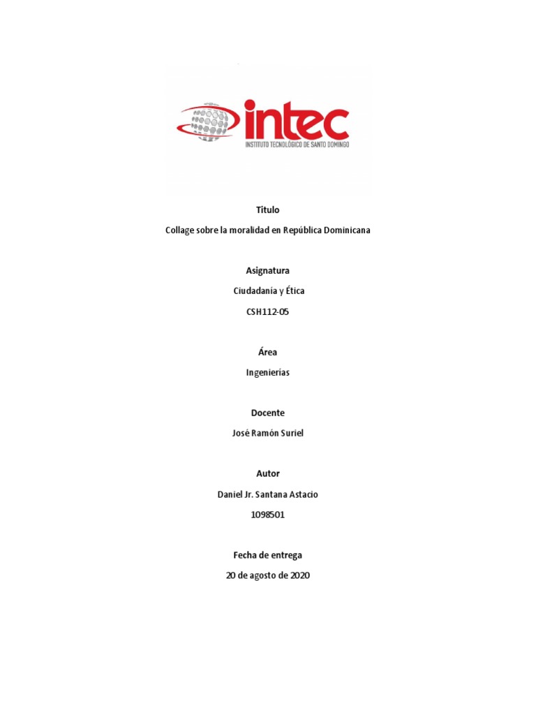 Collage Moral en RD | PDF