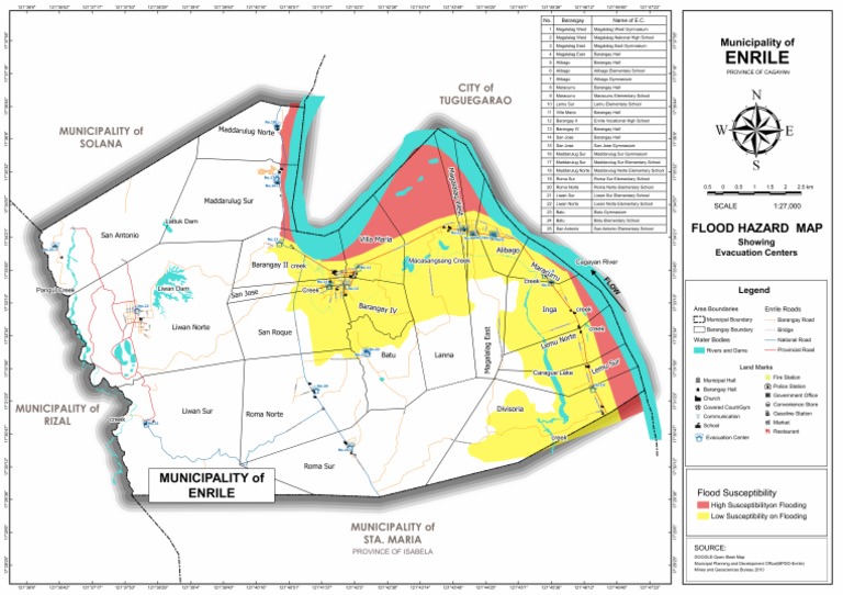 Enrile Flood Map - MGB | PDF