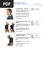 Isometric Neck & Shoulder Exercises | PDF