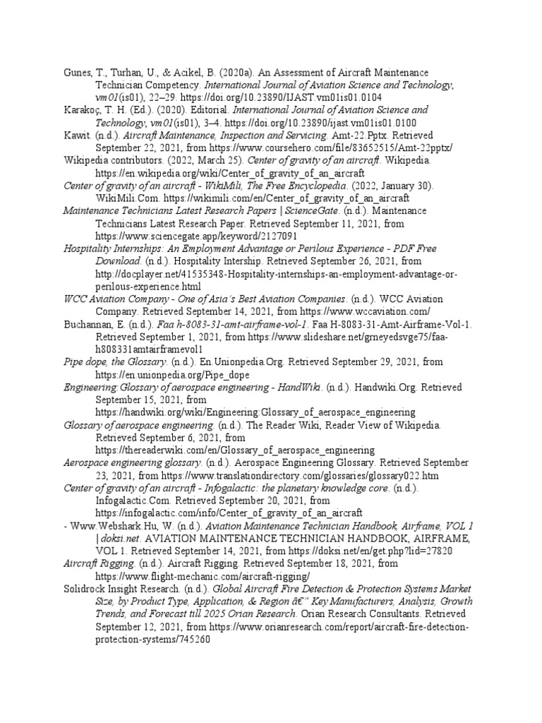 Citation Chap1 | PDF | Occupational Safety And Health | Aircraft