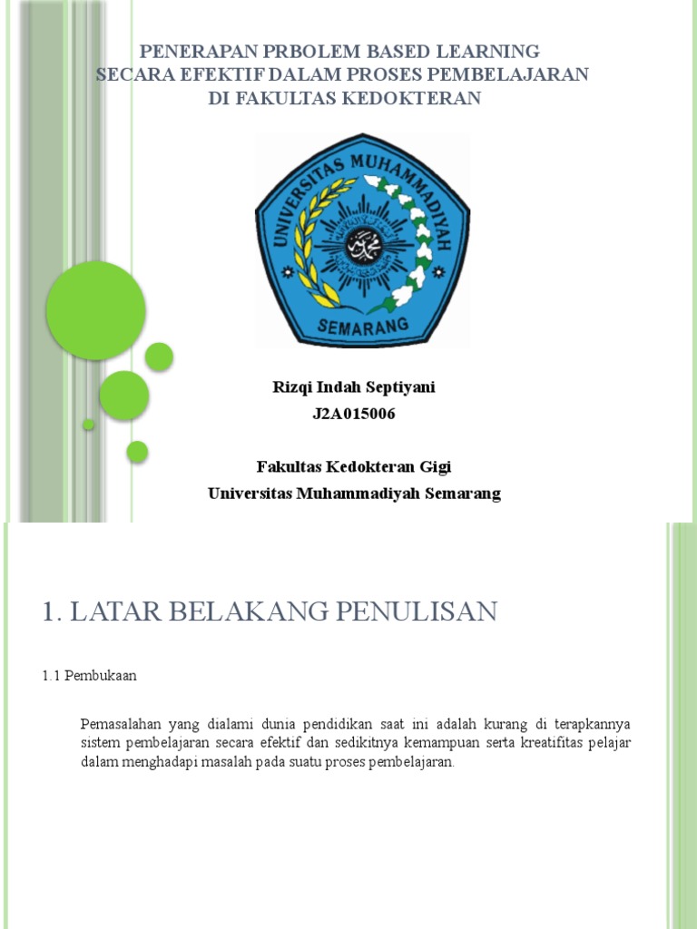 SL BLOK 1 PPT Esai PBL | PDF