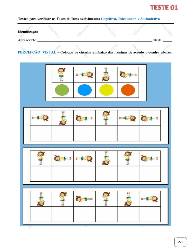 Teste de Percepcao Visual | PDF
