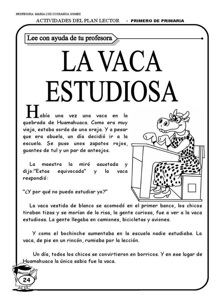 Plan Lector Primero de Primaria | PDF