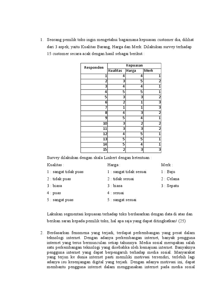 Soal Statistik Pdf