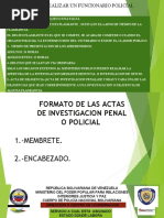Modelos de Actas Policiales | PDF