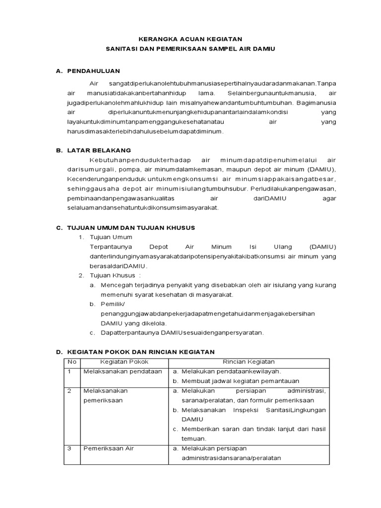Kak Sanitasi Damiu | PDF