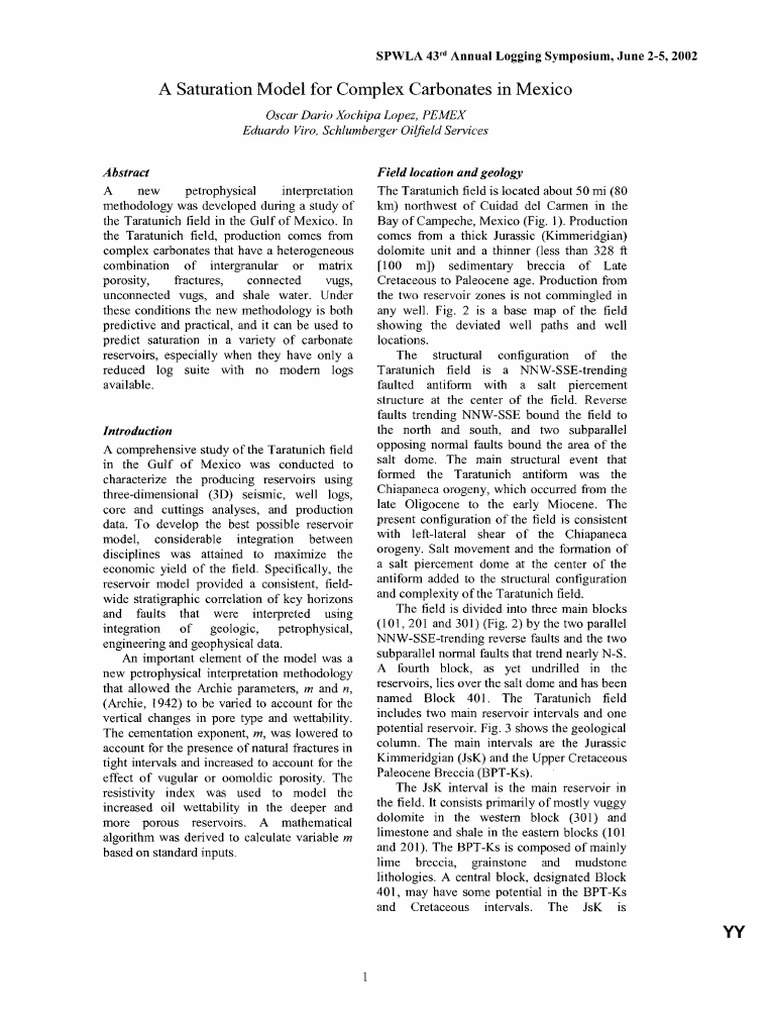 Xochipa Viro Spwla-2002-Yy | PDF | Geology | Earth Sciences