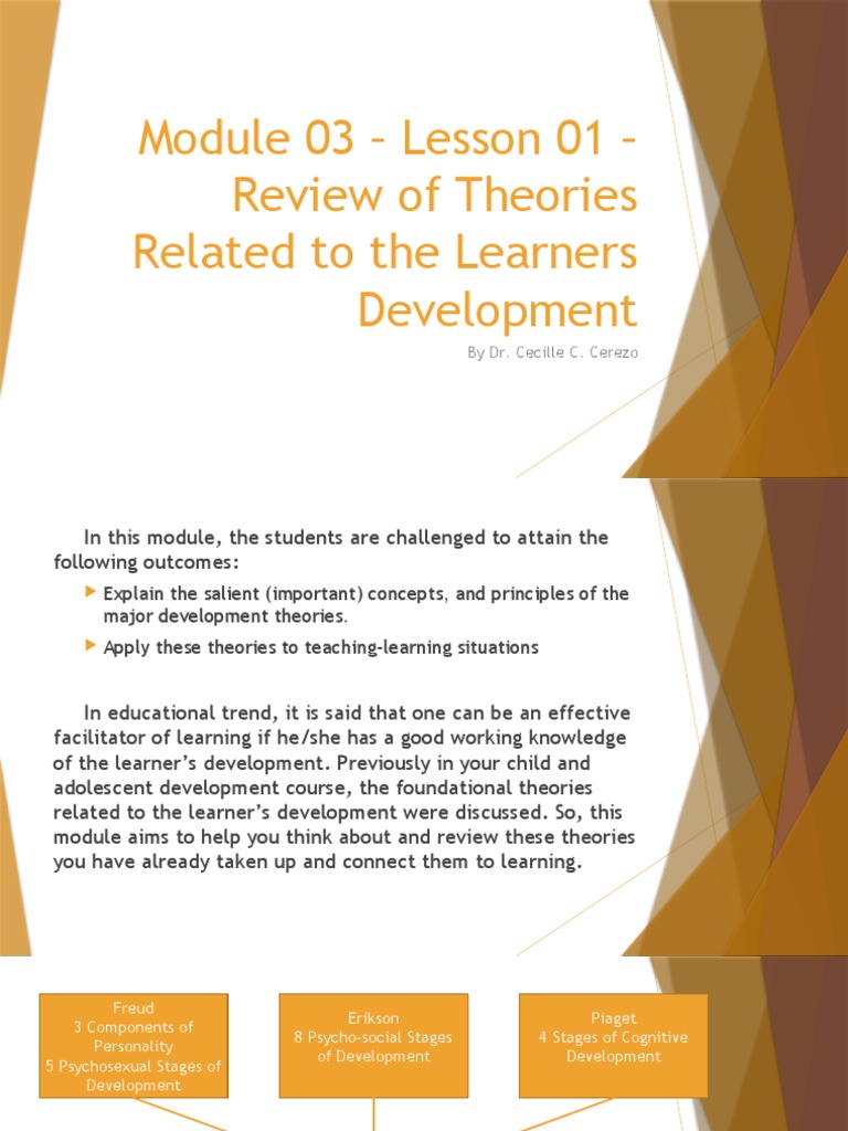 Learner Development Theories Review | PDF | Behavioural Sciences ...