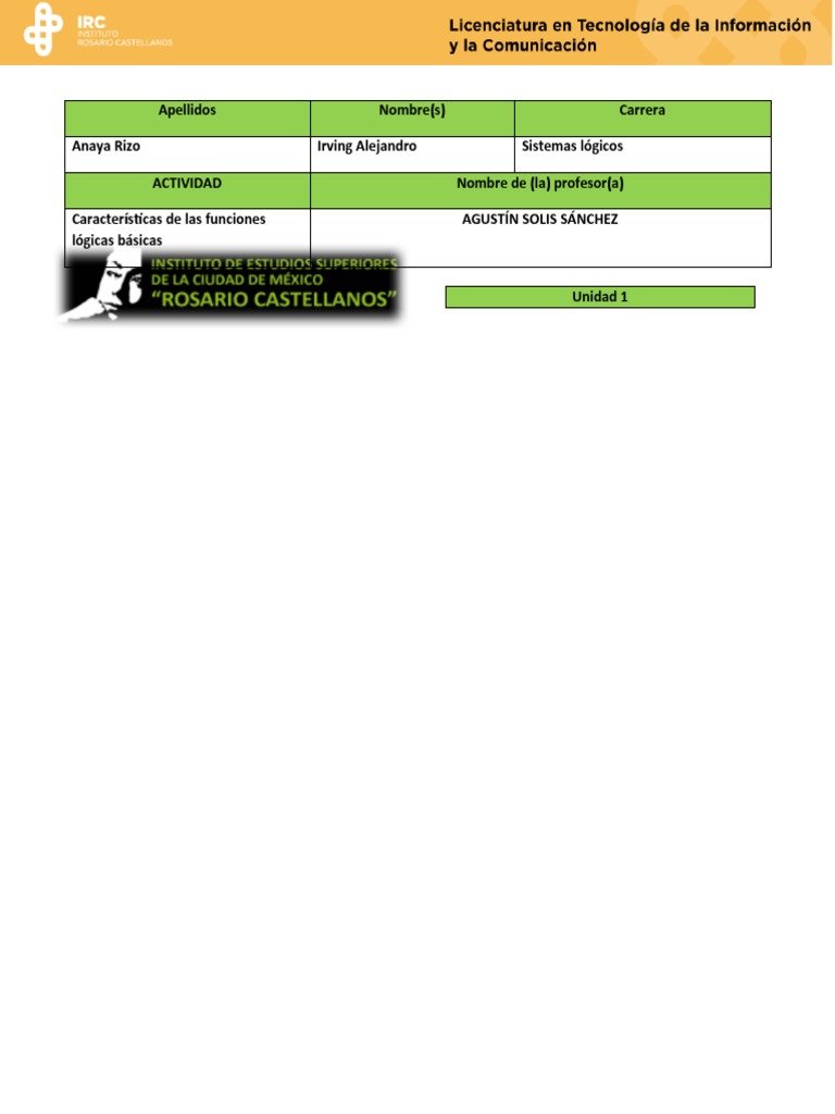 Características de Las Funciones Lógicas Básicas | PDF