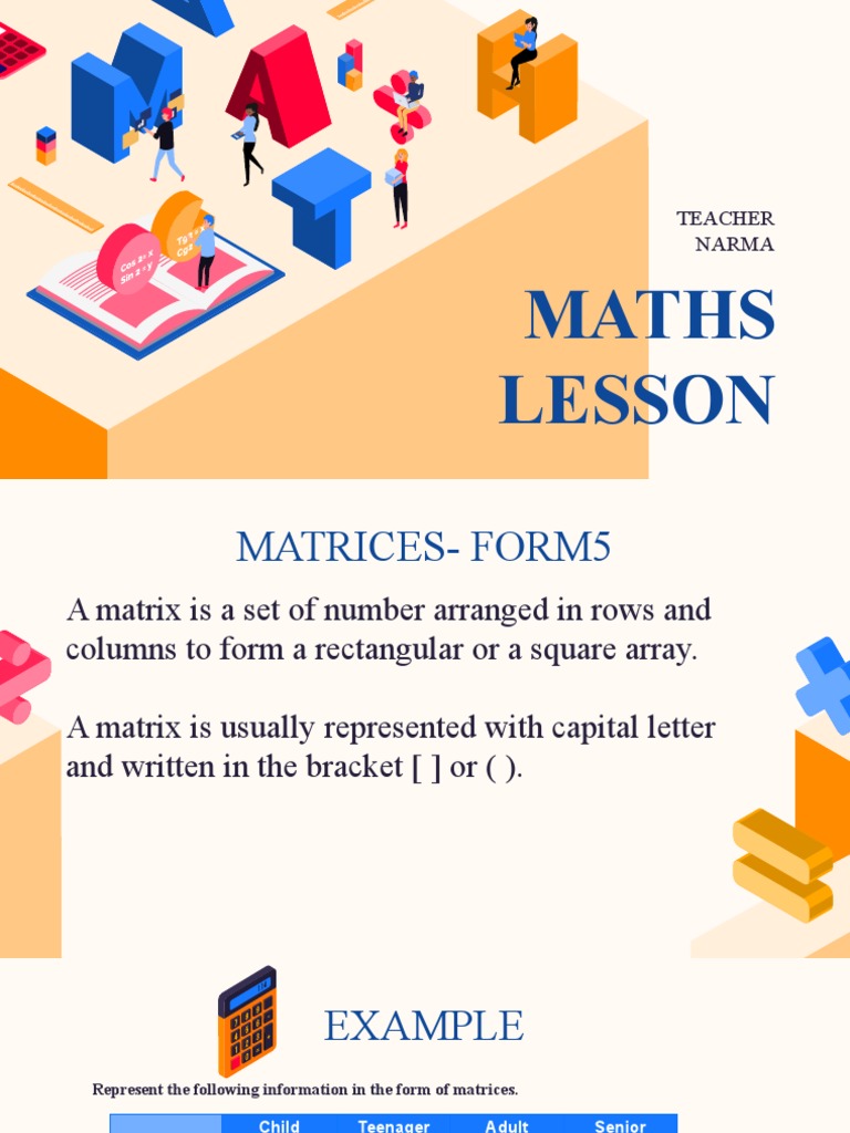 Form 5 Maths Matrix | PDF | Matrix (Mathematics) | Mathematical Concepts