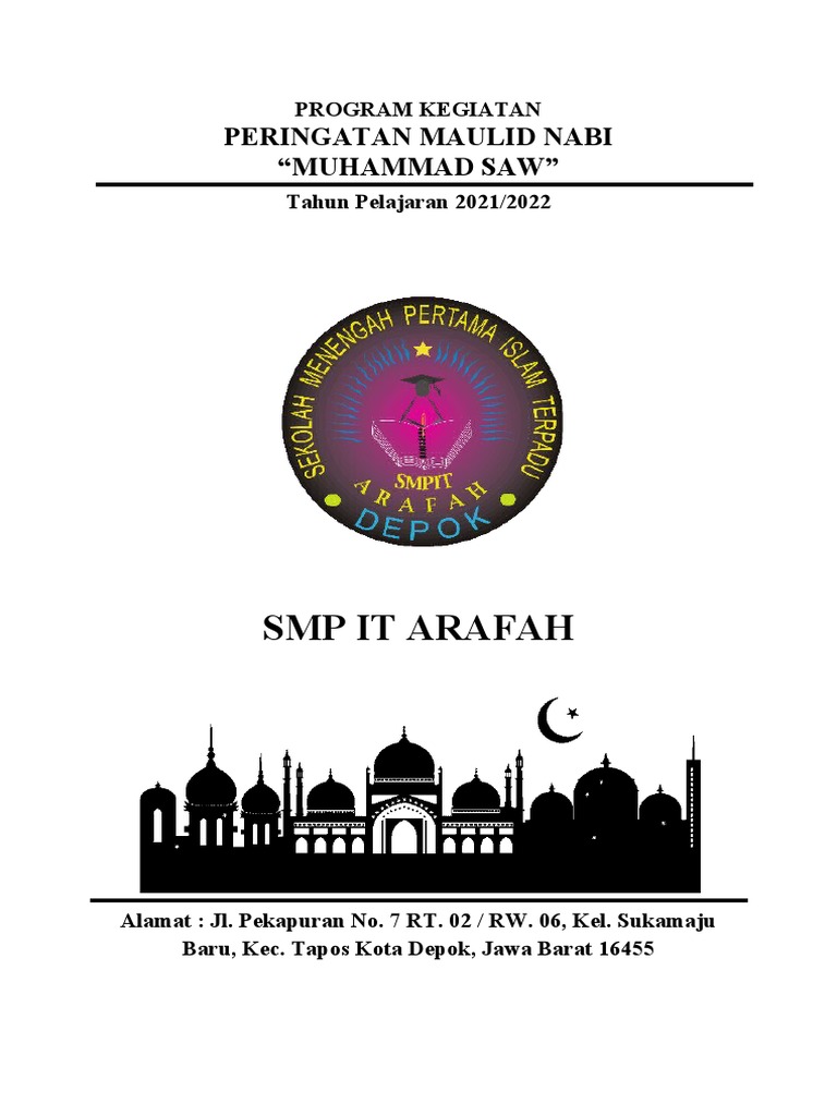 Program Kegiatan Maulid Nabi 2021 | PDF