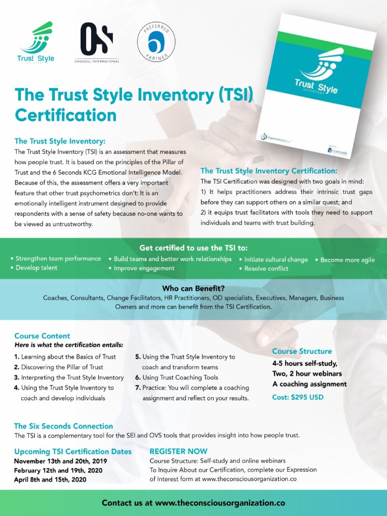 TSI Certification, Online, July 2022 | PDF