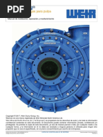 Bomba Centrífuga WARMAN MC - 1 | PDF | Rodamiento (Mecánico) | Rieles