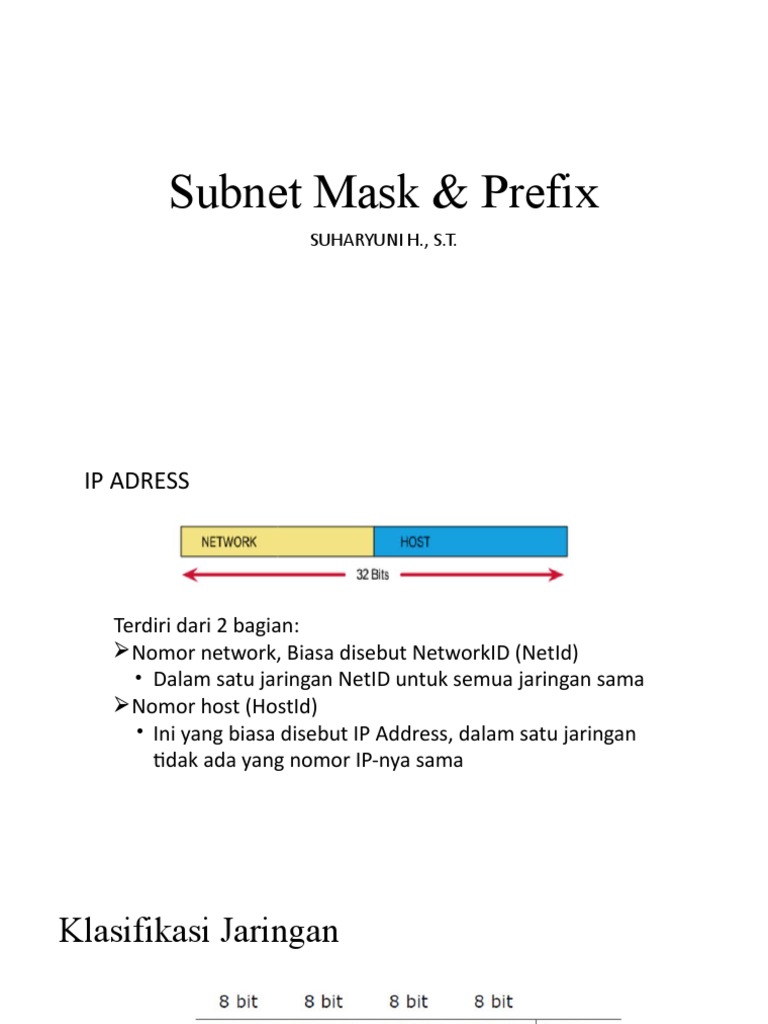 Subnet Mask & Prefix | PDF