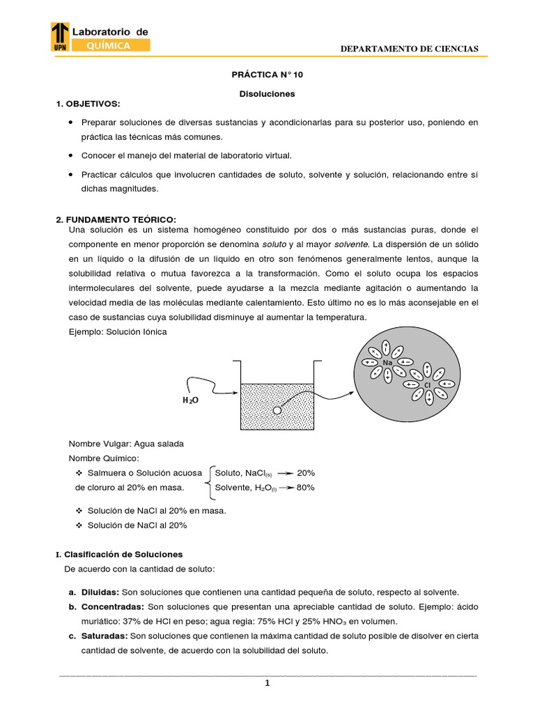 DISOLUCIONES | PDF | Concentración | Solubilidad