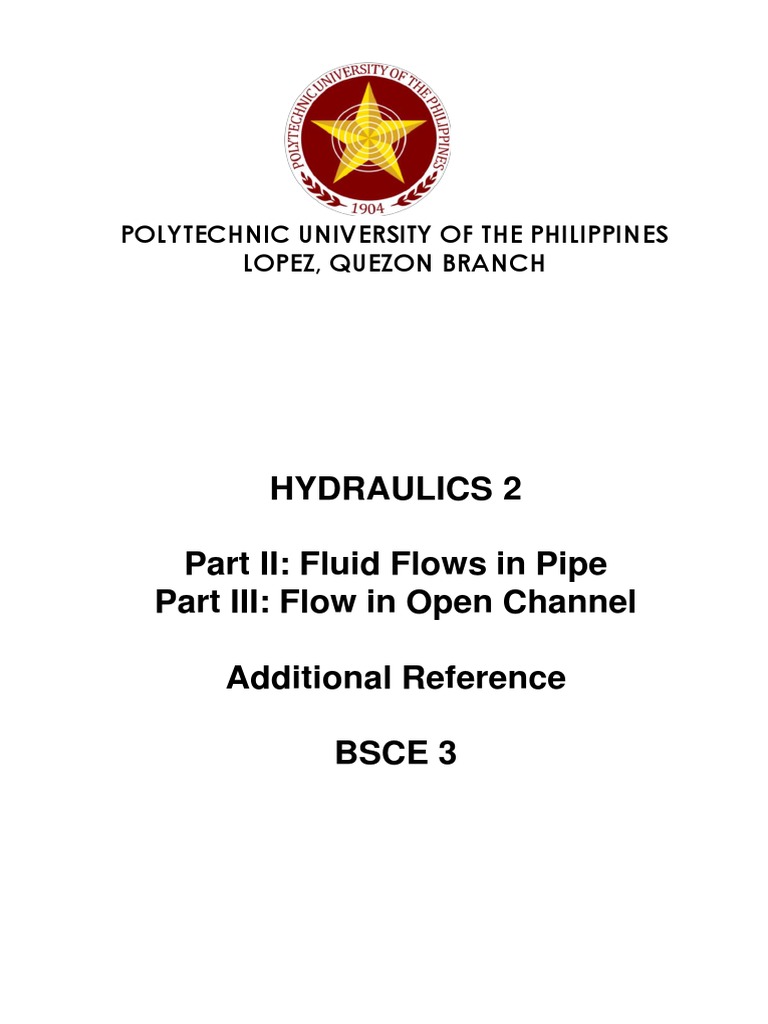Hydraulics 2: Pipe & Open Channel Flow | PDF | Social Science | Science ...
