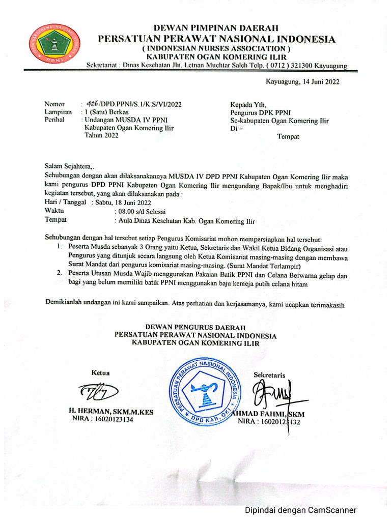 Undangan Musda 02 | PDF