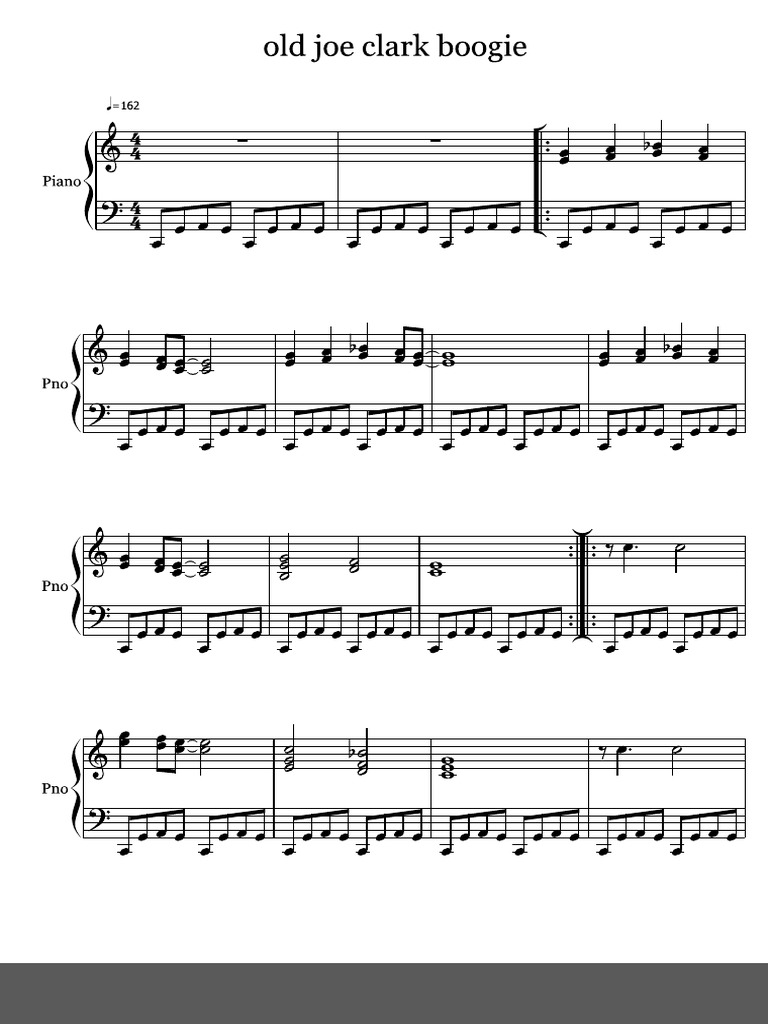 Old Joe Clark Boogie | PDF