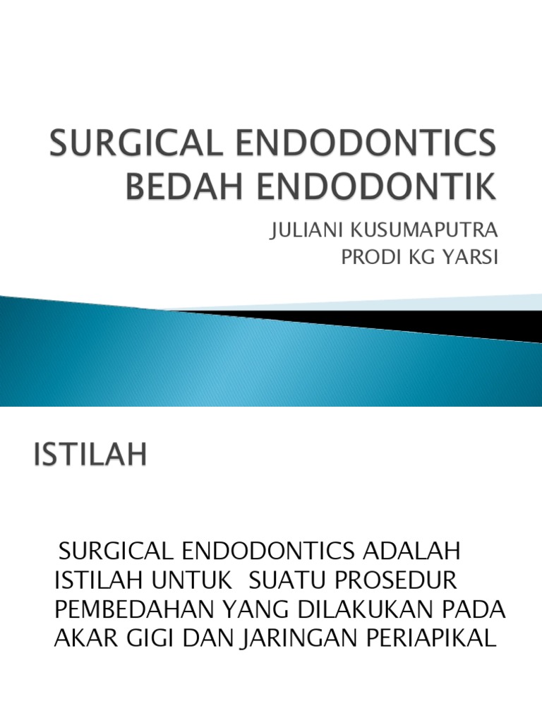 Bedah Endodontik | PDF