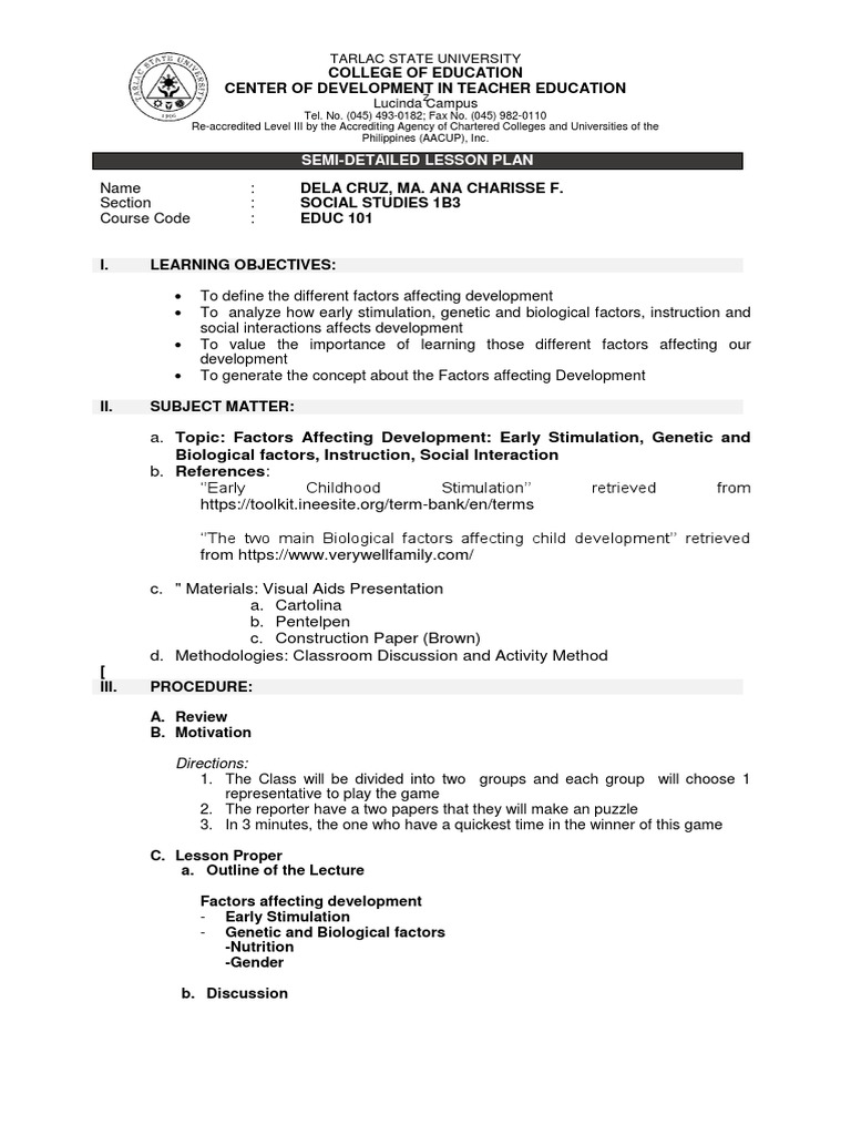 Semi Detailed Lesson Plan | PDF | Gender | Gender Studies