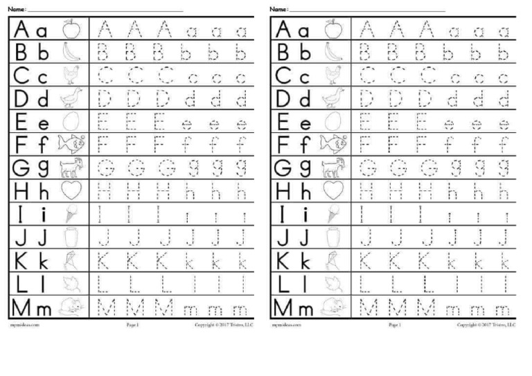 Latihan Menulis Abc | PDF