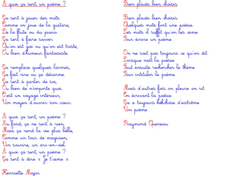 A Quoi Ça Sert, Un Poème | PDF