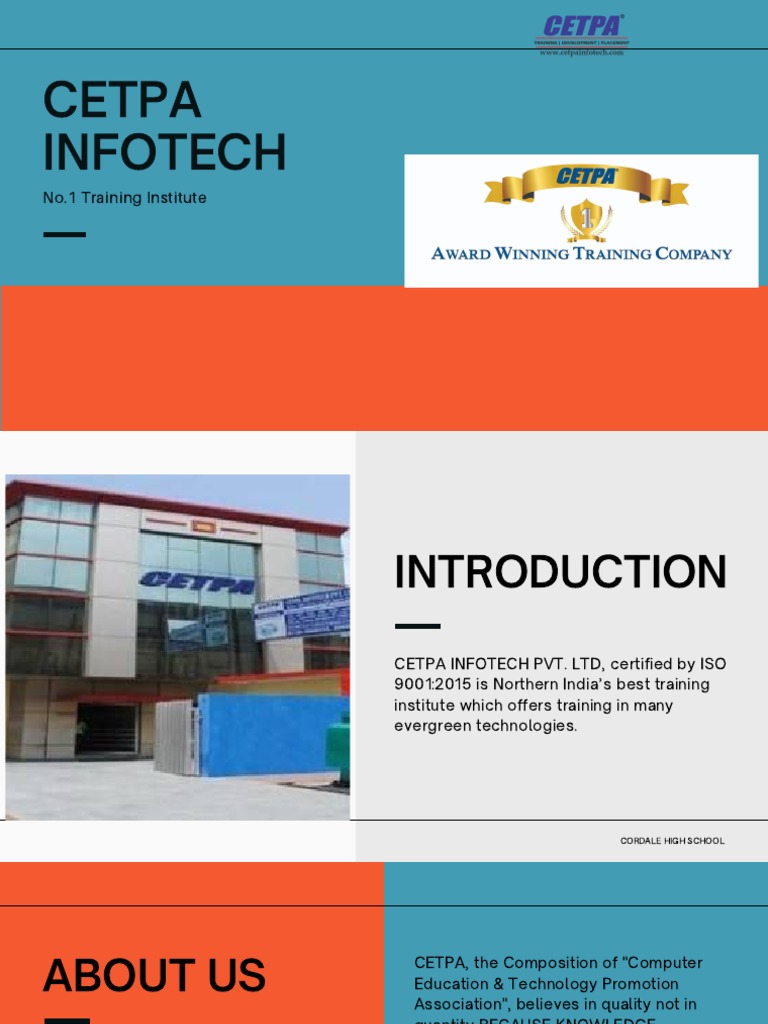 CETPA Infotech Introduction | PDF