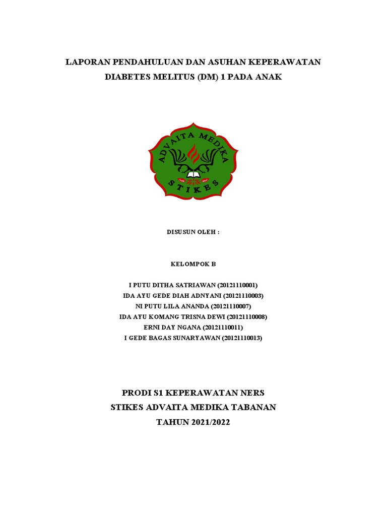 LP Askep DM Tipe 1 Pada Anak-1 | PDF