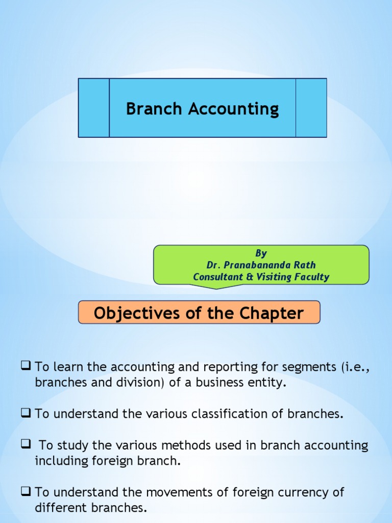 Branch | PDF | Debits And Credits | Income Statement