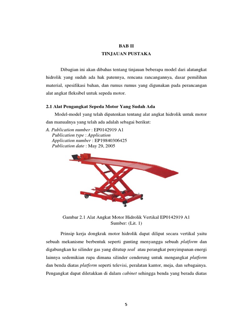 Alat Angkat Sepeda Motor | PDF