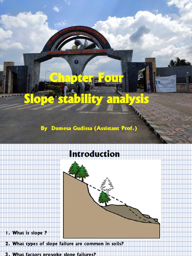 Chapter Four - Slope Stability Analysis | PDF | Landslide | Applied And ...