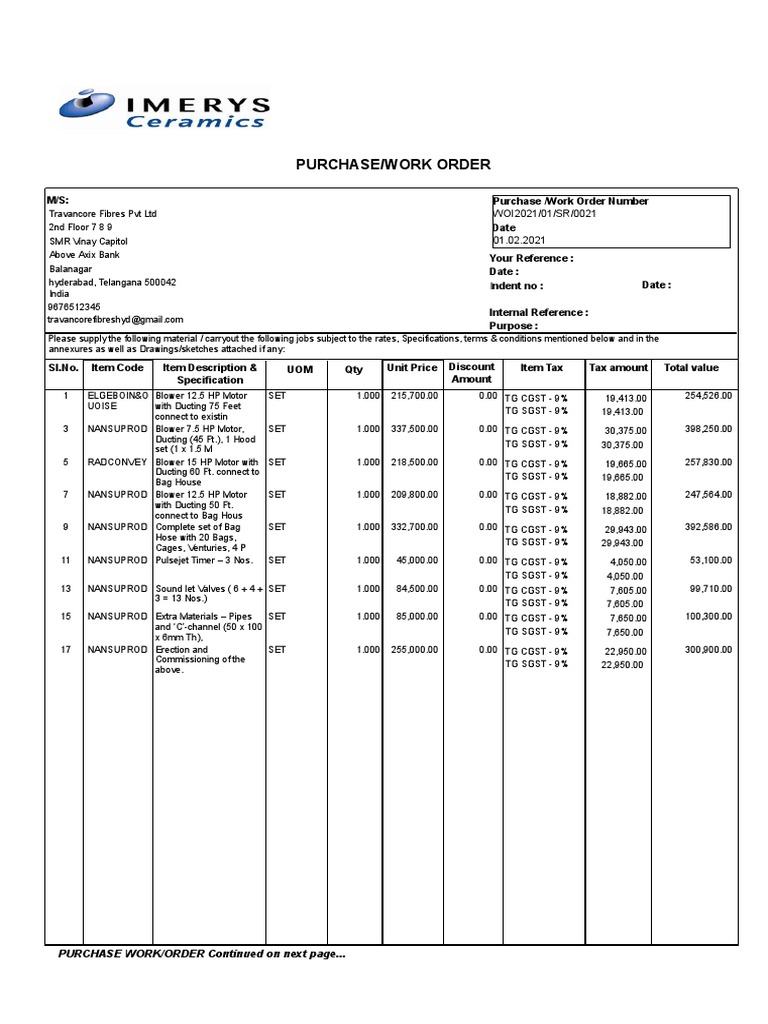 Travancore - Revised - PO-1 | PDF | Taxes | Economies