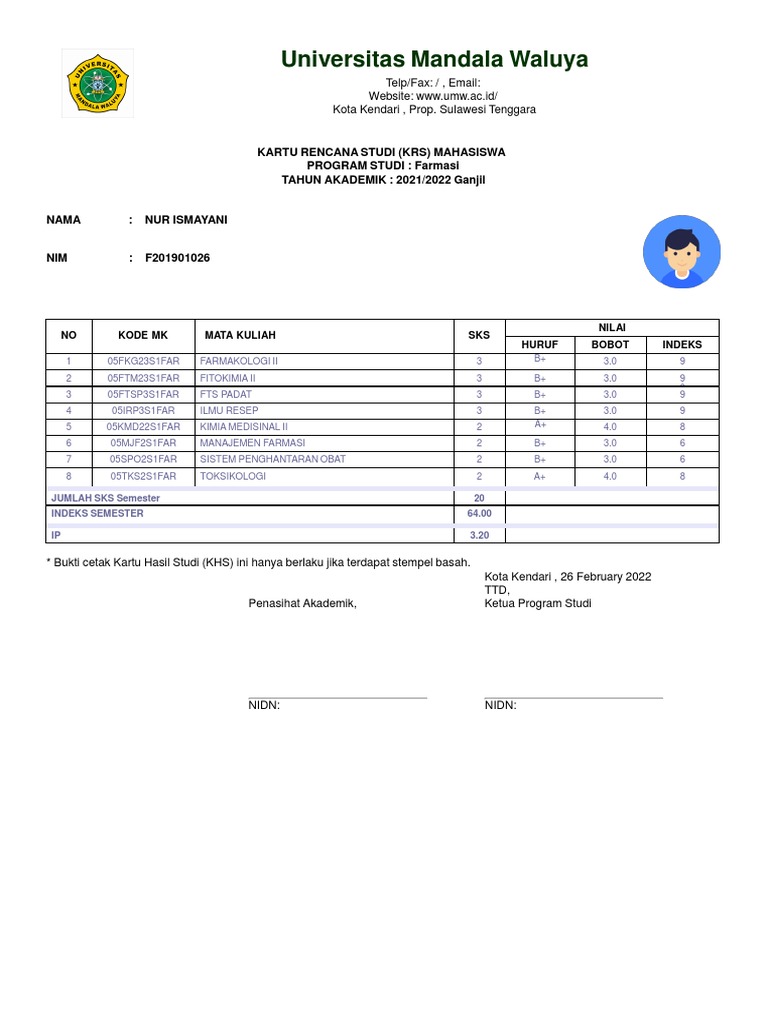 Cetak KHS Baru | PDF