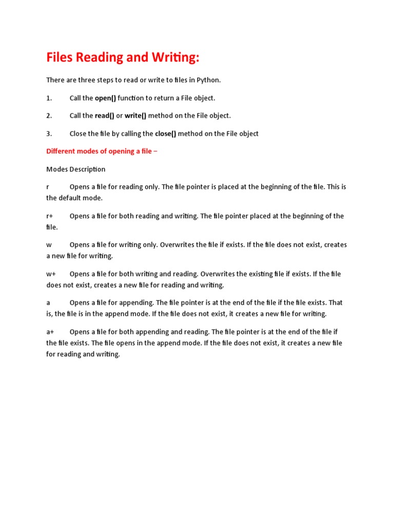 Python Class On Files | PDF | Filename | Computer File