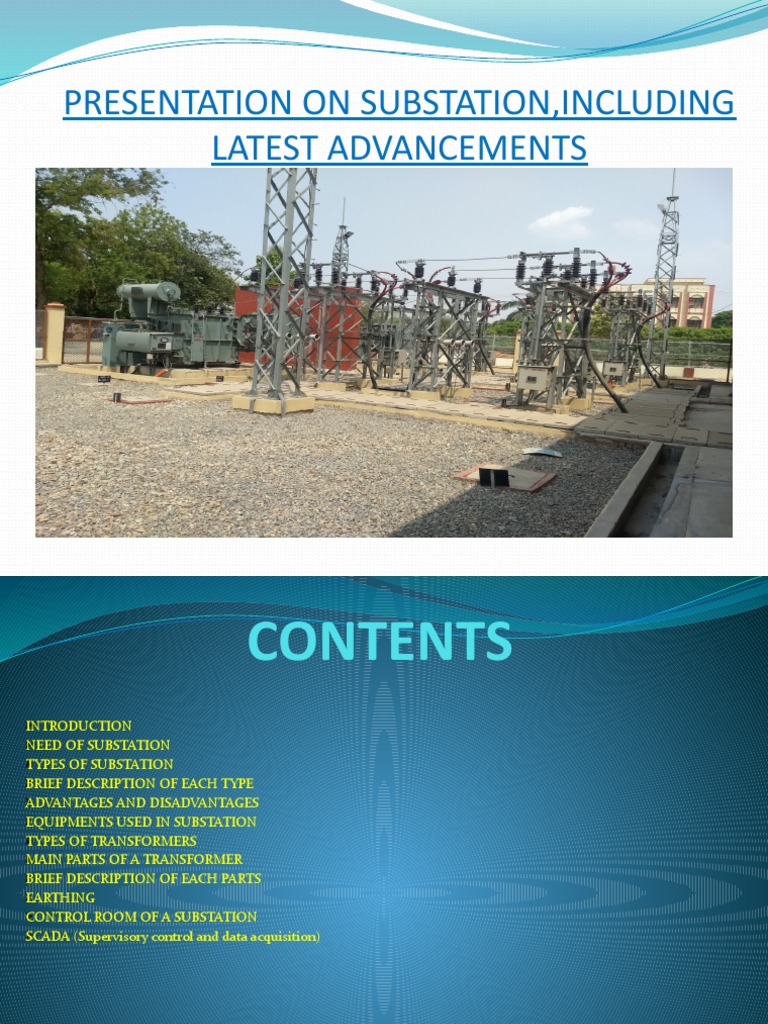 Substation Overview and Equipment Guide | PDF | Electrical Substation ...