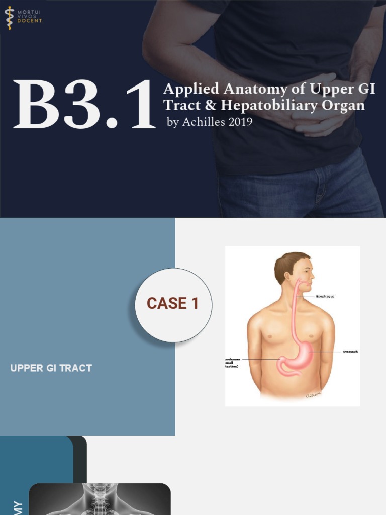 B3.1 Applied Anatomy of Upper GI Tract & Hepatobiliary Organ - Achilles ...