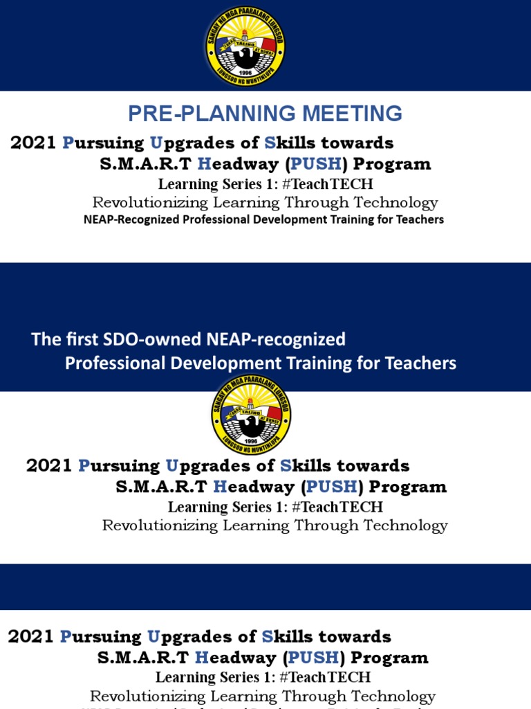 PUSH Program 2021 - NEAP-Recognized | PDF | Learning | Educational ...
