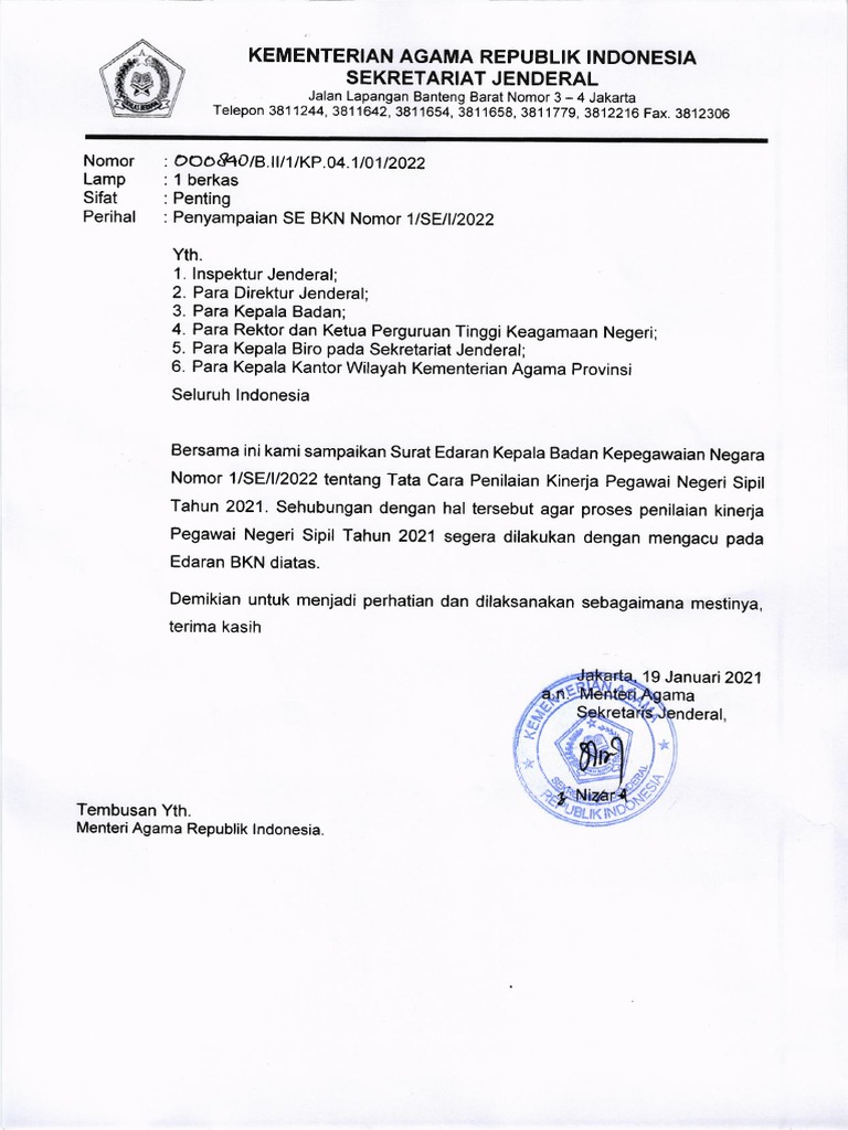 Se Bkn Tentang Skp Tahun 2021 Pdf