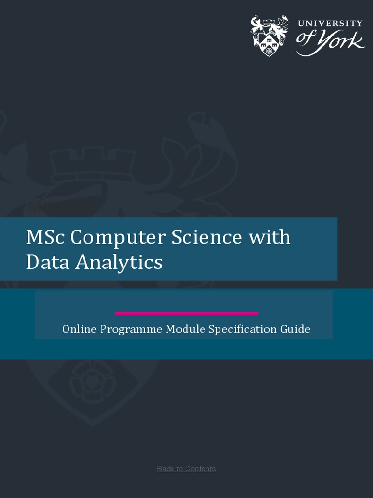 MSC Computer Science With Data Analytics | PDF | Computer Network ...