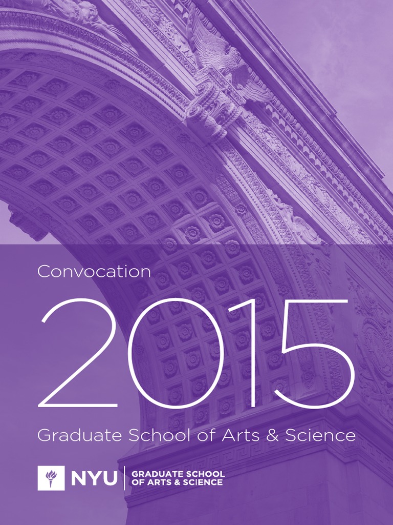 2015 Convocation Program - GSAS | PDF