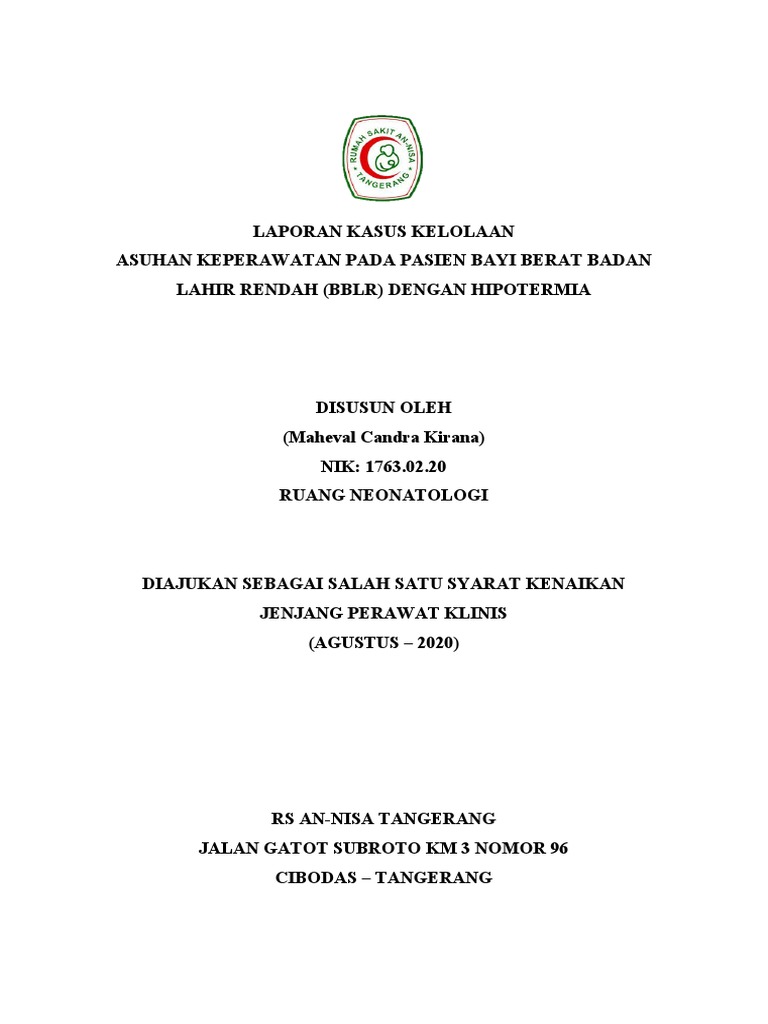 Askep Hipotermia BBLR | PDF | Pengembangan Diri | Kesehatan Holistik