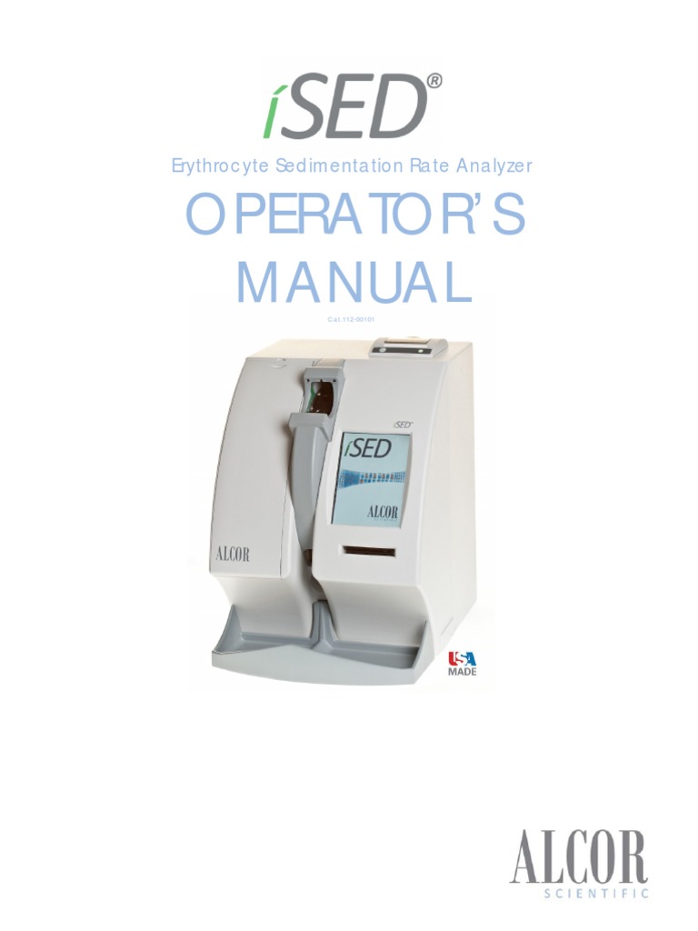 112-09-043 Rev H - iSED Operator's Manual | PDF | Blood | Medical ...