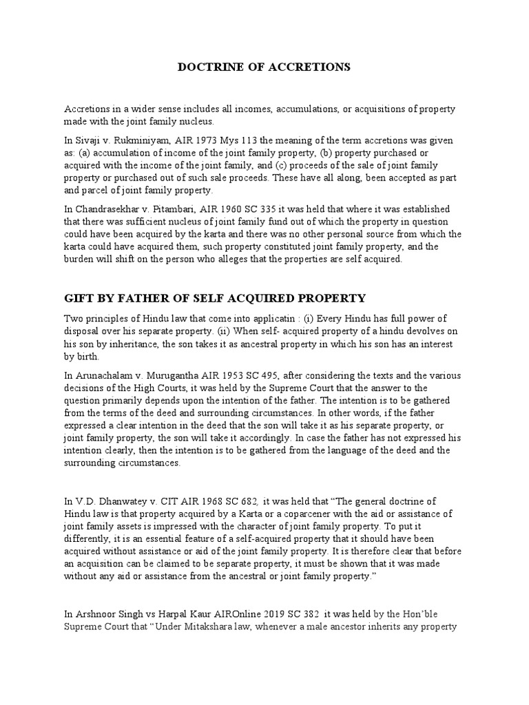 Doctrine of Accretions | PDF | Government | Justice