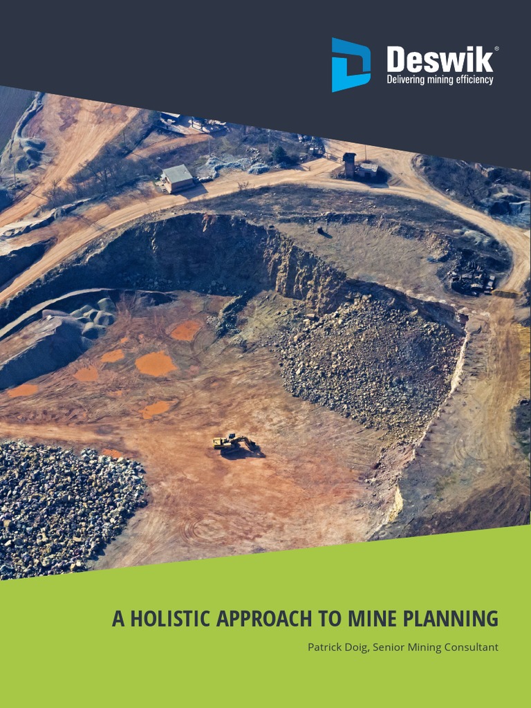 A Holistic Approach To Mine Planning | PDF | Mining | Risk