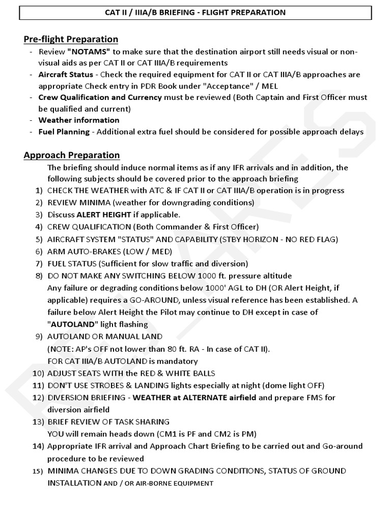 RE J - Ares: Pre-Flight Preparation | PDF | Instrument Flight Rules ...