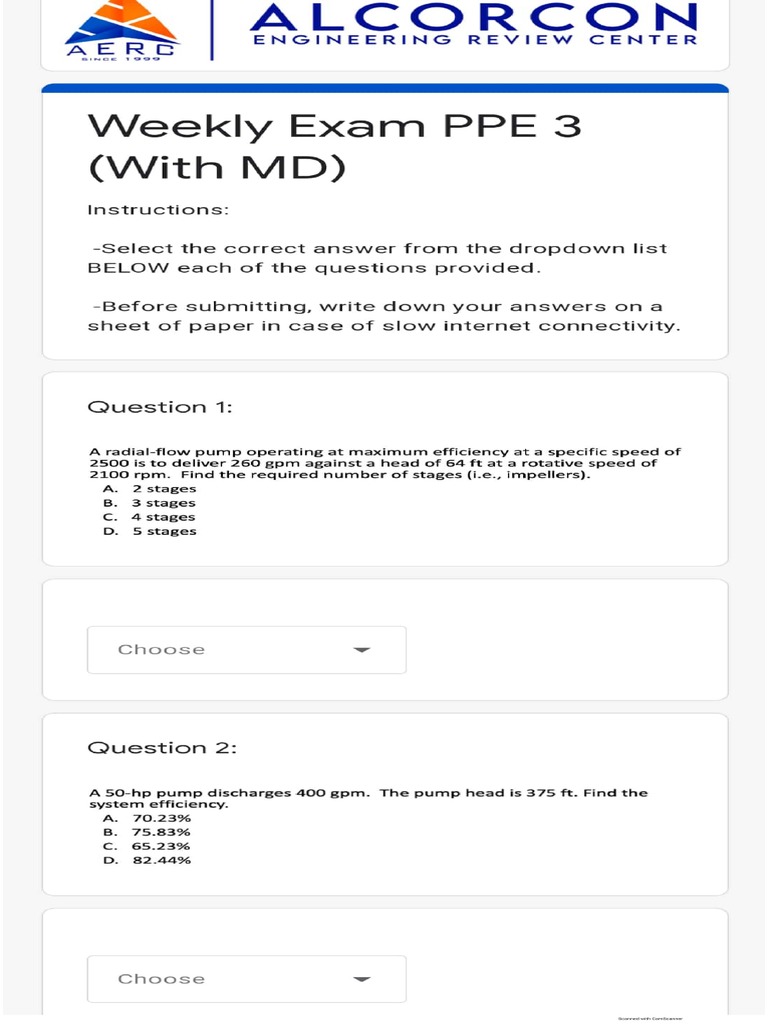 Weekly Exam PPE 3 (With MD) | PDF