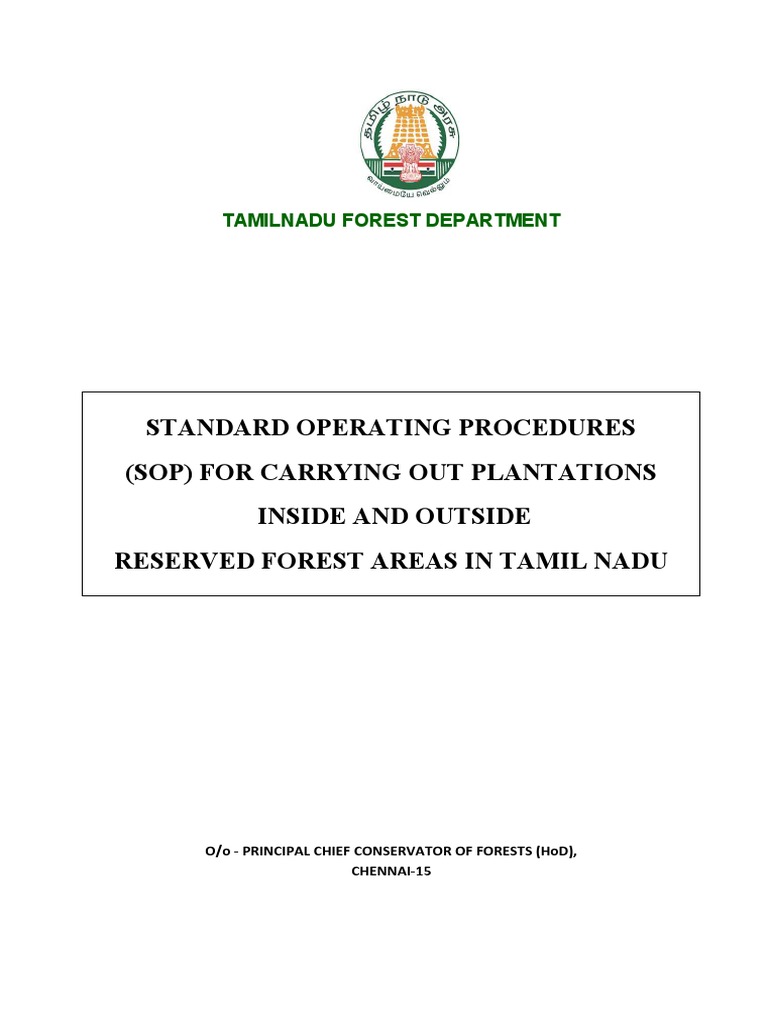 SOP for Tree Plantations in Tamil Nadu | PDF | Atmosphere Of Earth ...