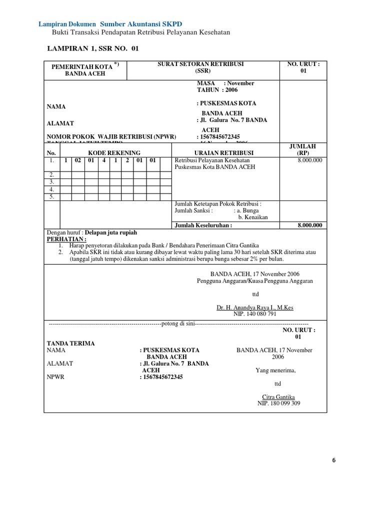 SKPD - Bukti Transaksi | PDF